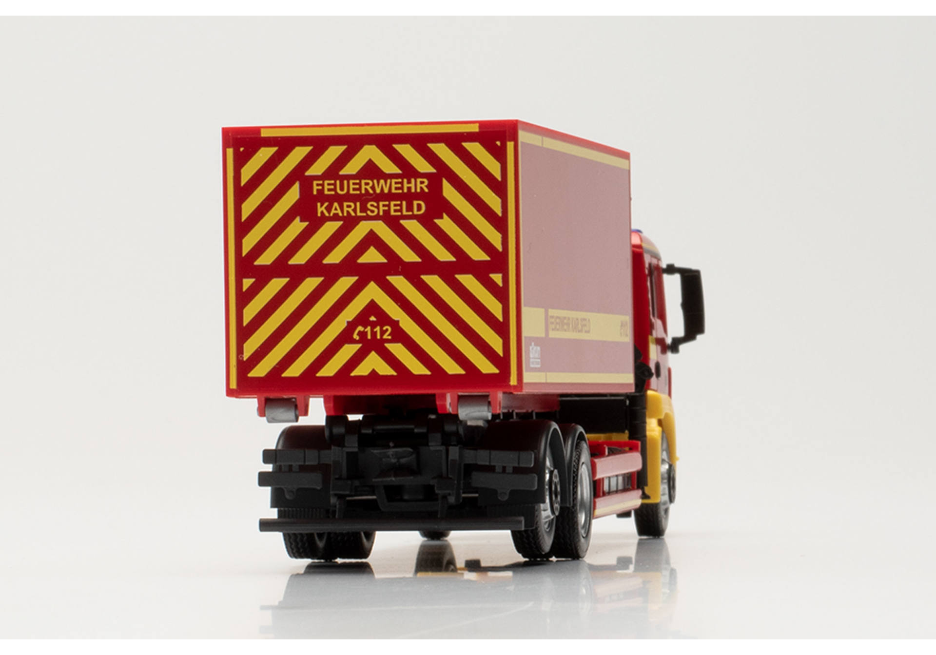 Herpa MAN TGS M interchangeable loader truck with crane Karlsfeld fire ...