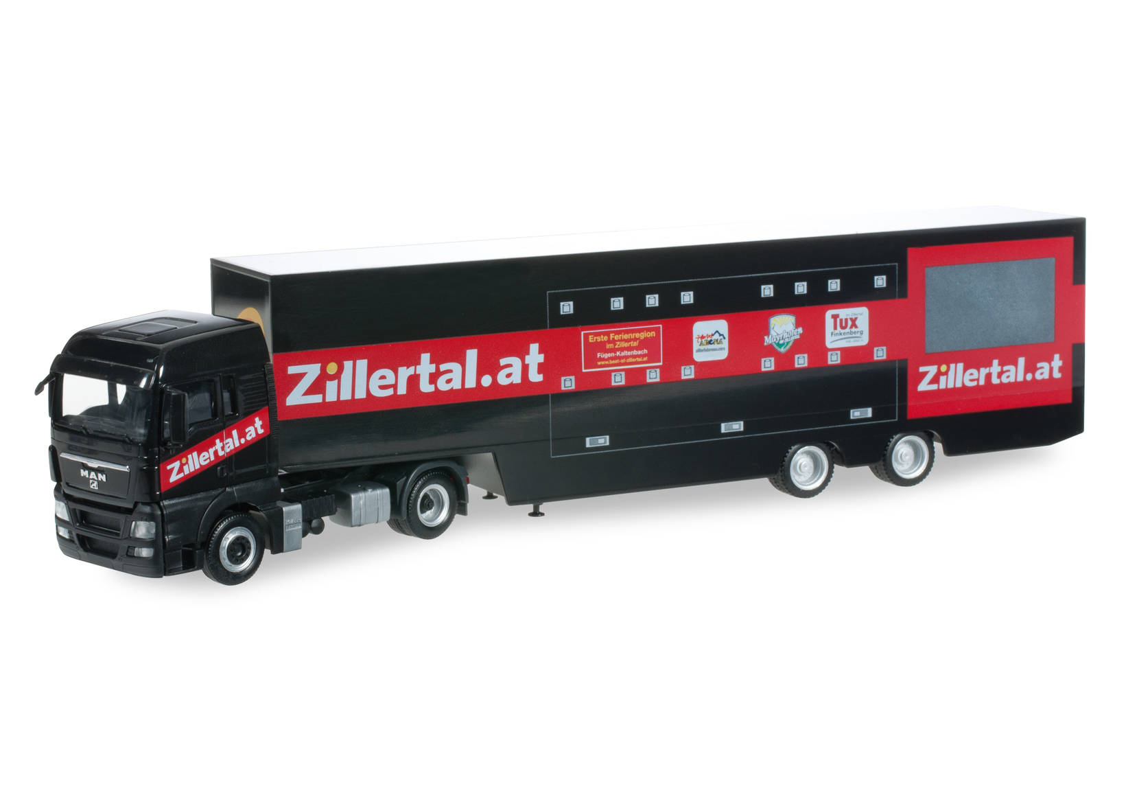 Herpa MAN TGX XL box semitrailer "Zillertal-Truck" 914543