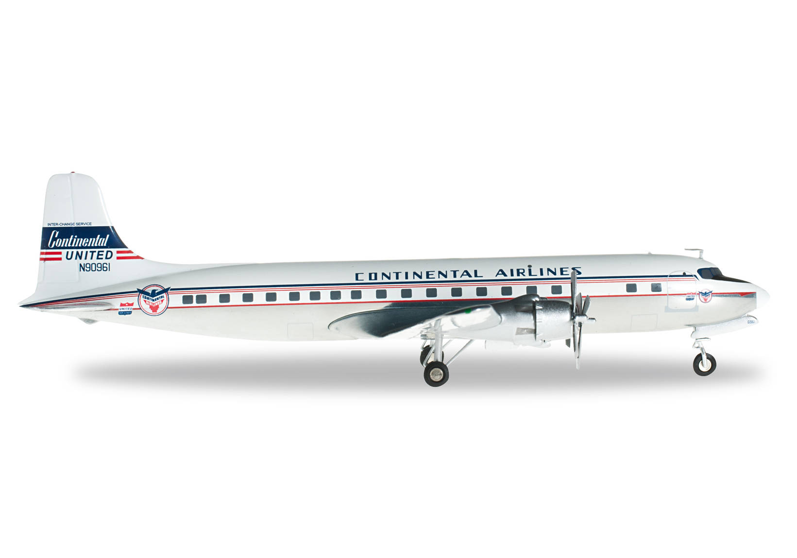 Herpa Continental Airlines / United Air Lines Douglas DC-6B 556156