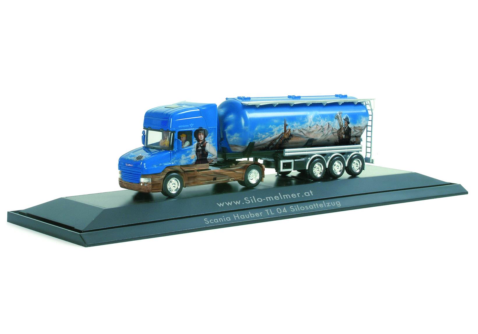 Herpa Scania Hauber TL 04 Silo-Sattelzug "Melmer" (A) 120814