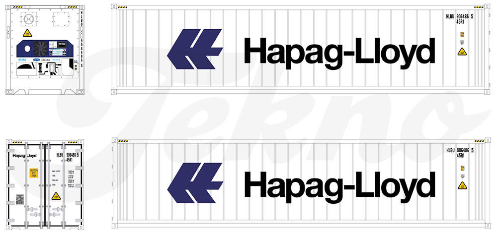 Herpa TB 40ft. refrigerated container "Hapag Lloyd" 80469751