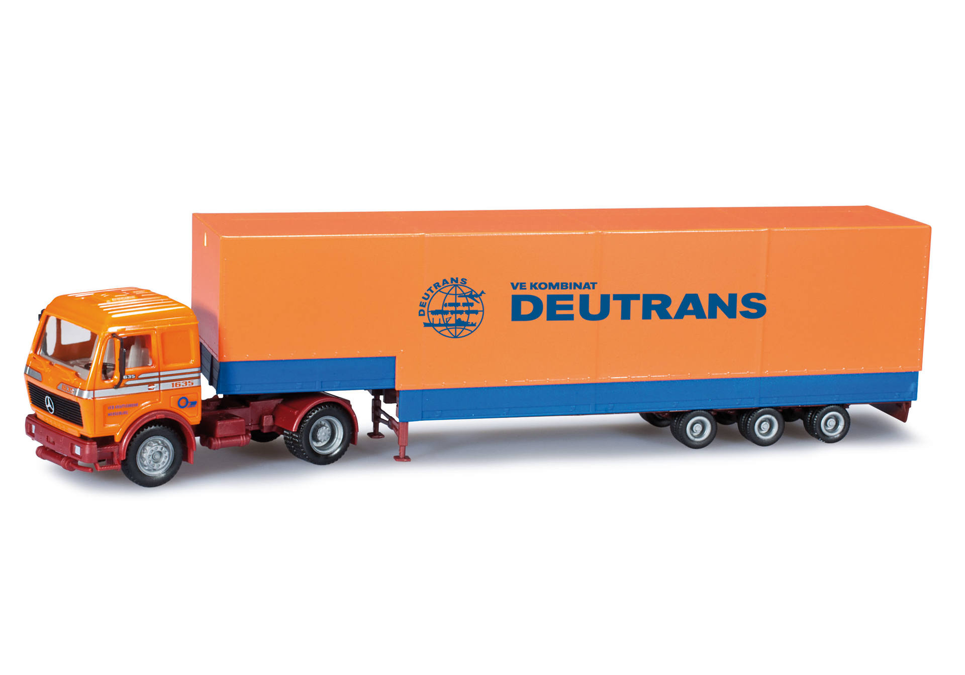 Herpa Mercedes-Benz volume semitrailer "Deutrans" 303118
