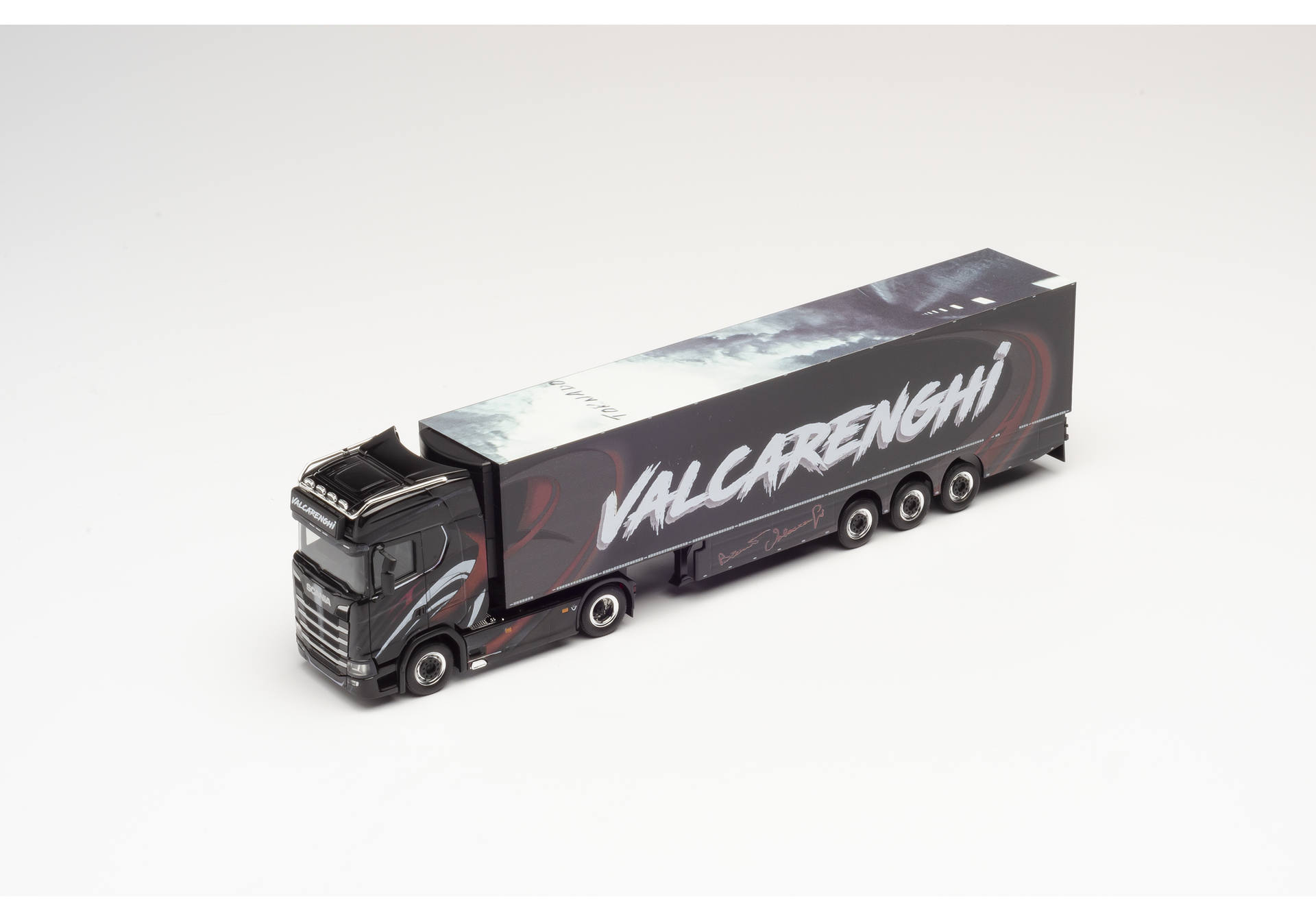 Herpa Scania CS 20 HD refrigerated boxs trailer "Bruno Valcarenghi II ...