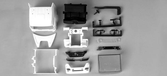 Herpa MB Actros LH 08 driver's cabin with side skirting and roof ...