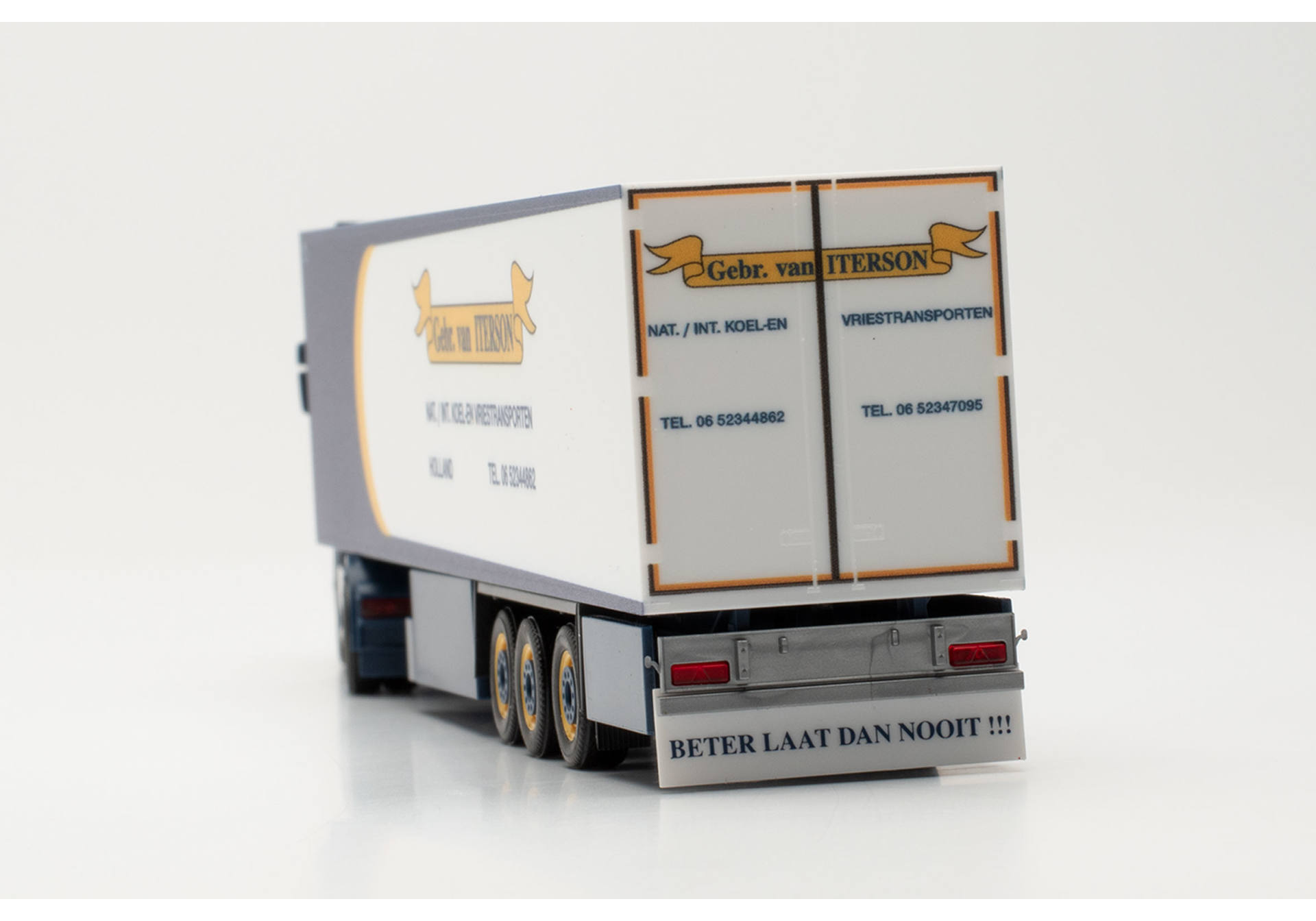Herpa Scania CS 20 high roof refrigerated box semitrailer “Gebr. van ...