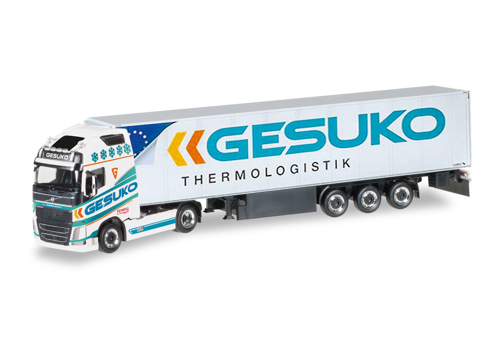 Herpa Volvo FH Gl. refrigerated semitrailer "GESUKO" 307994