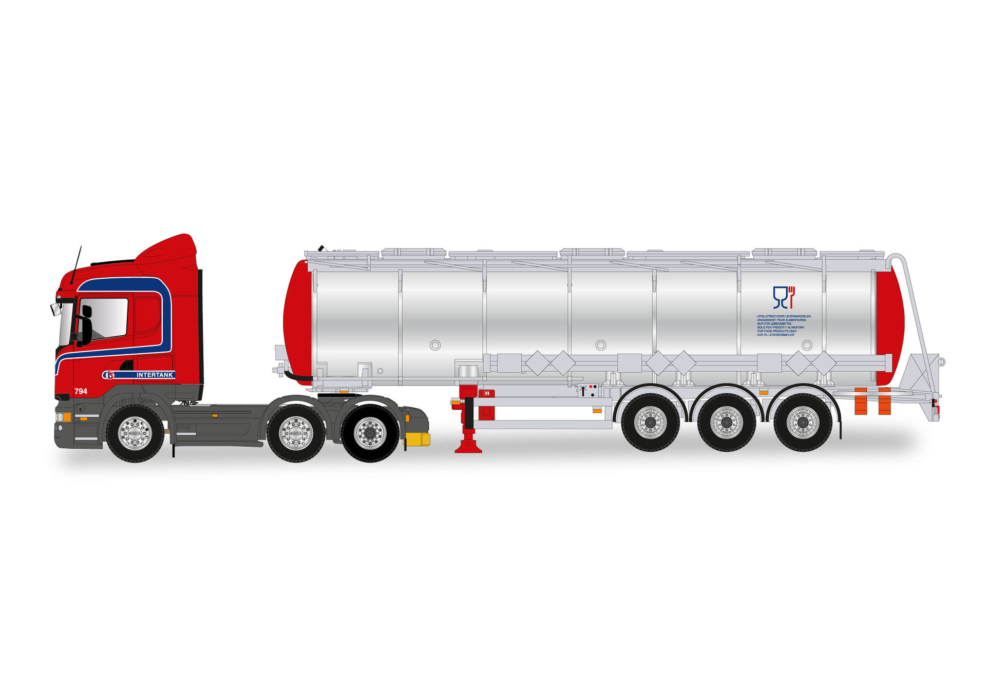 Herpa Scania R HL tank semitrailer "Intertank" 80464960