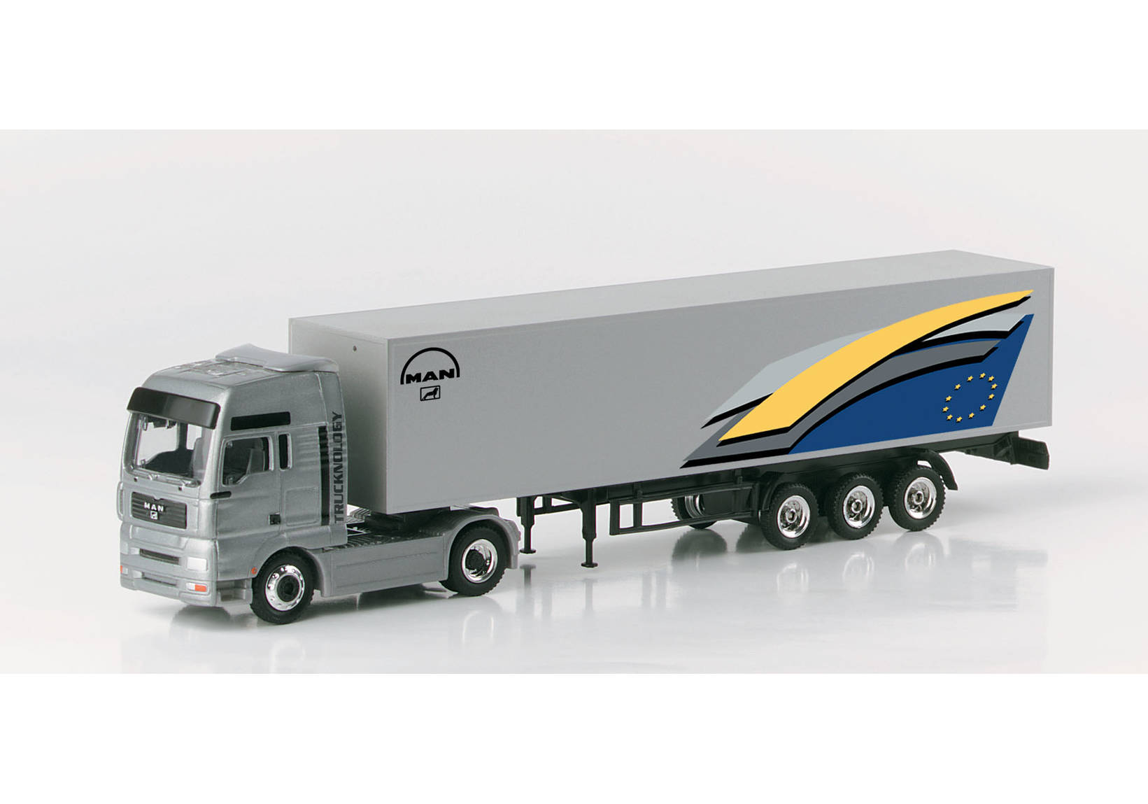Herpa MAN TGA XXL box semitrailer "MAN" 451048