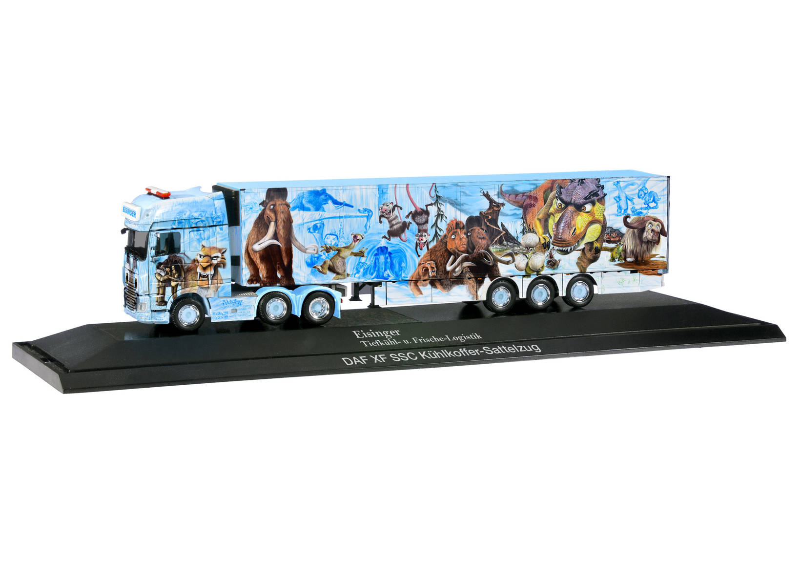 Herpa DAF XF SSC 6x2 Kühlkoffer-Sattelzug "Eisinger / Eiszeit-Truck ...