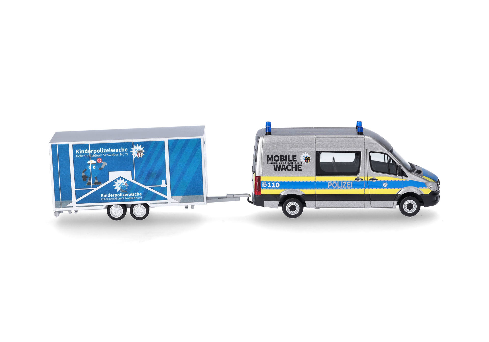 Mercedes-Benz Sprinter '13 half bus with trailer "Police Bavaria ...