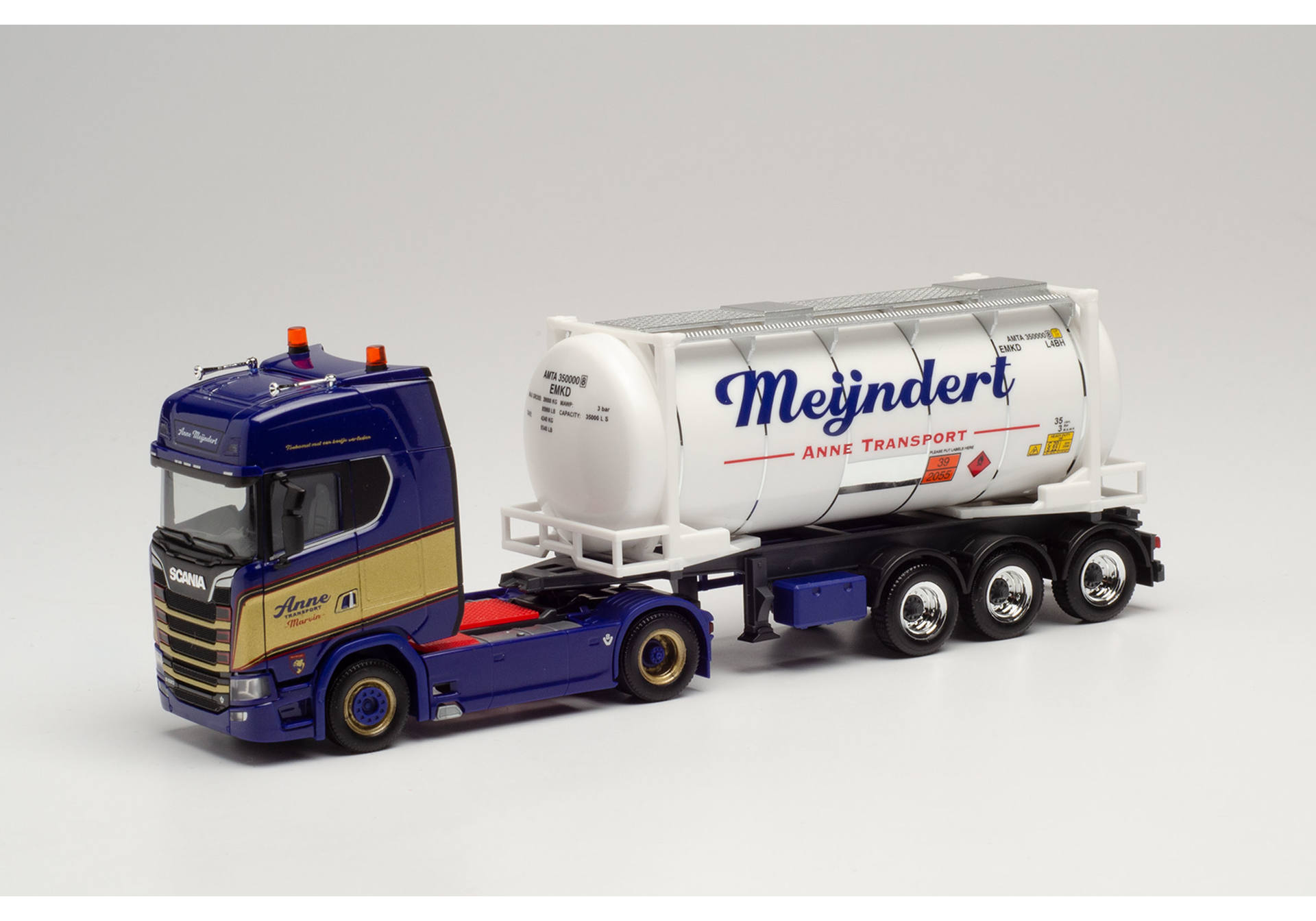 Herpa Scania CS 20 HD swapcontainer semitrailer „Mijndert / Anne“ 312813