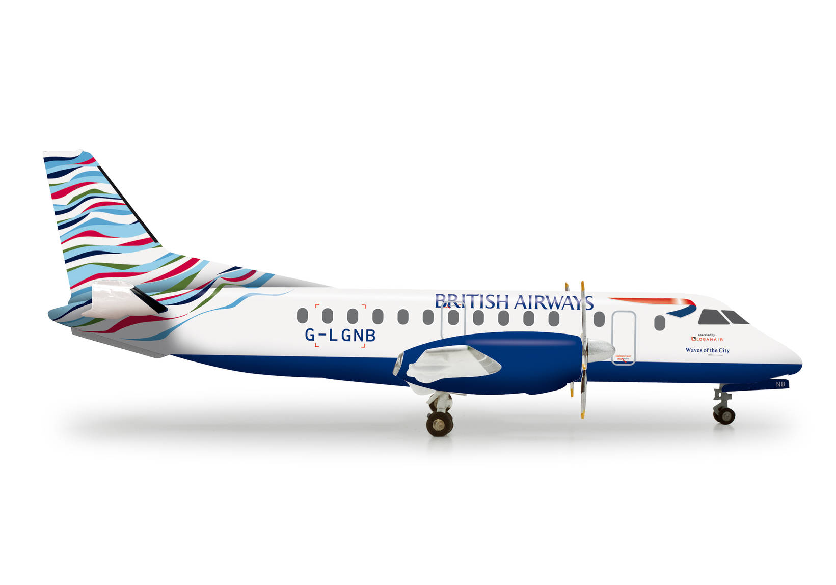 Herpa British Airways Saab 340 "Waves of the City" 555586