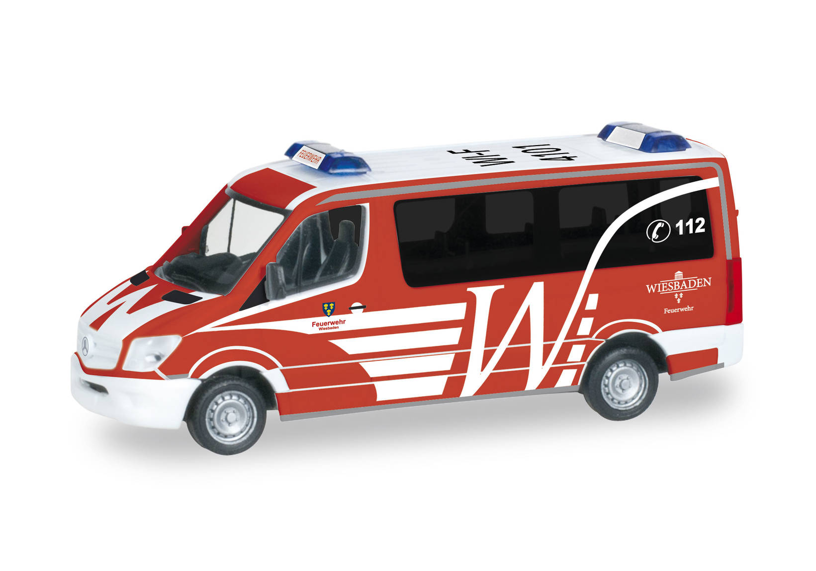 Herpa Mercedes-Benz sprinter command vehicle "Wiesbaden fire department ...