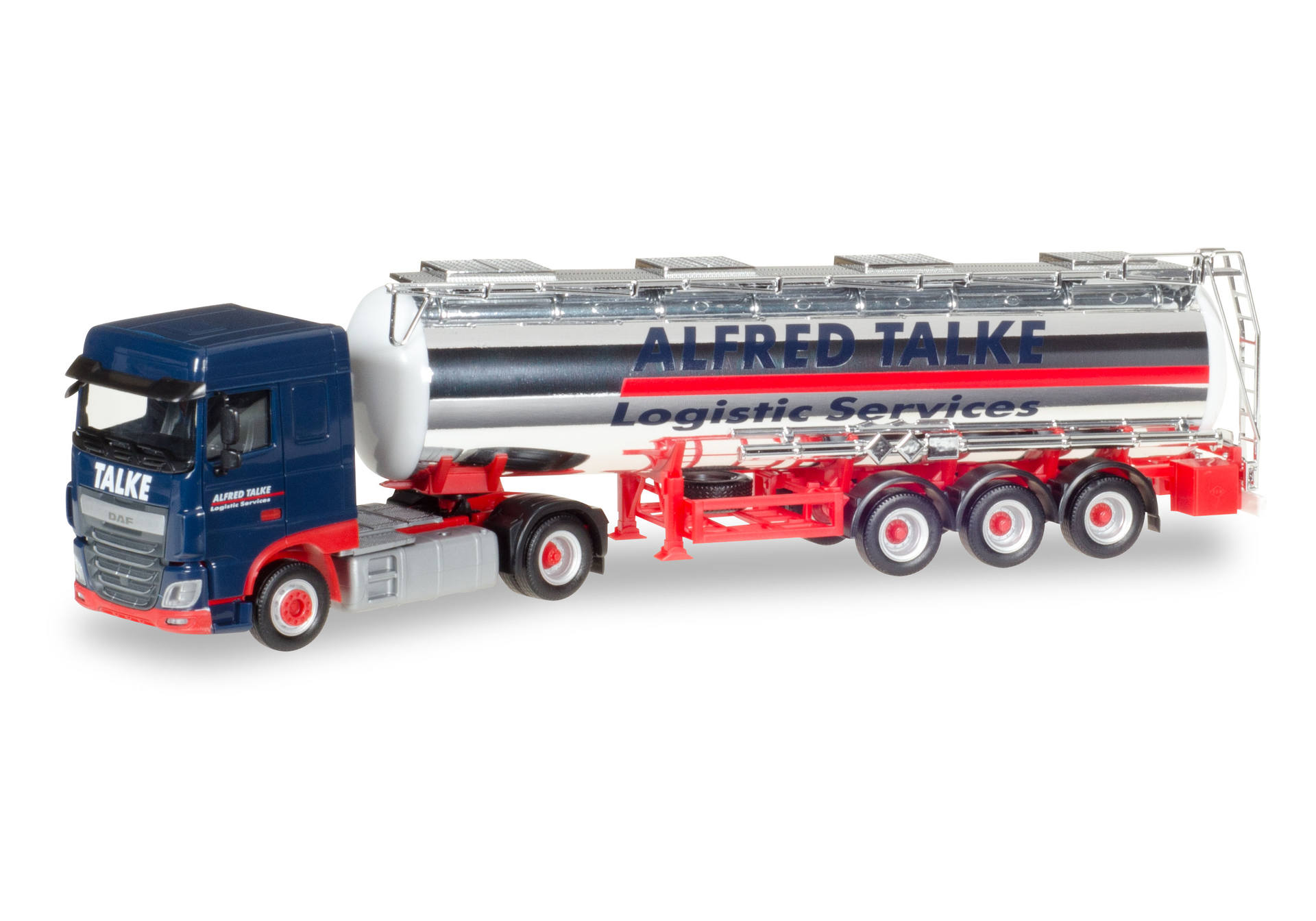 Herpa DAF XF SC chrome tank semitrailer "Talke" 307291