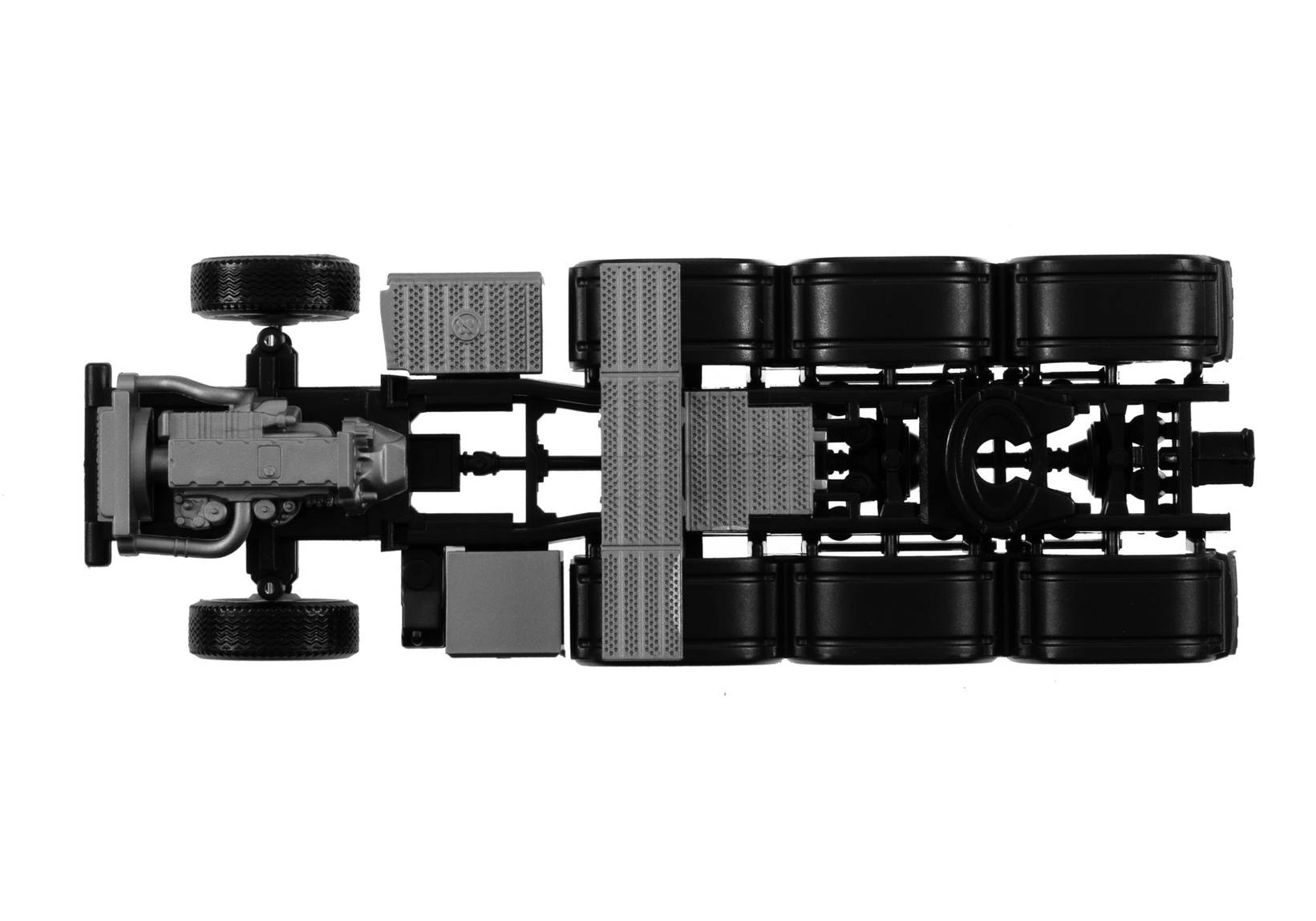 Herpa Chassis for Mercedes-Benz Actros SLT 4-axle heavy duty rigid ...