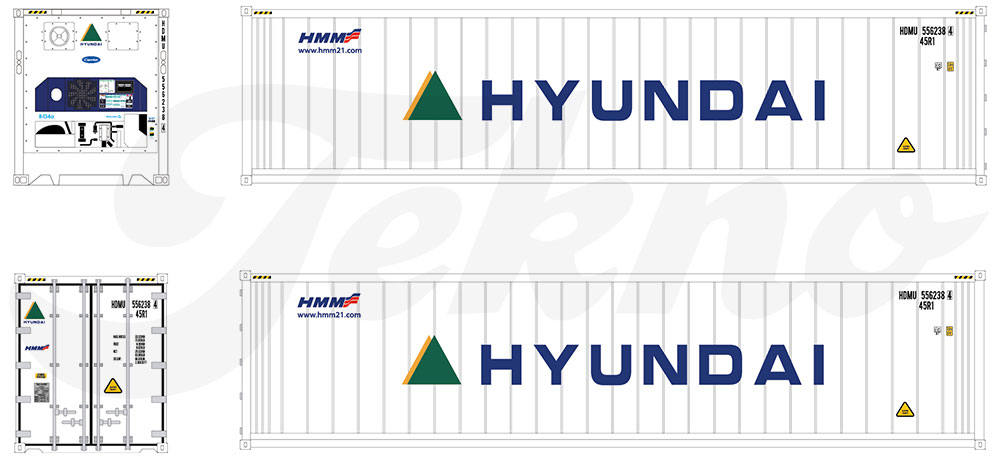 Herpa TB 40ft. refrigerated container "Hyundai" 80470485
