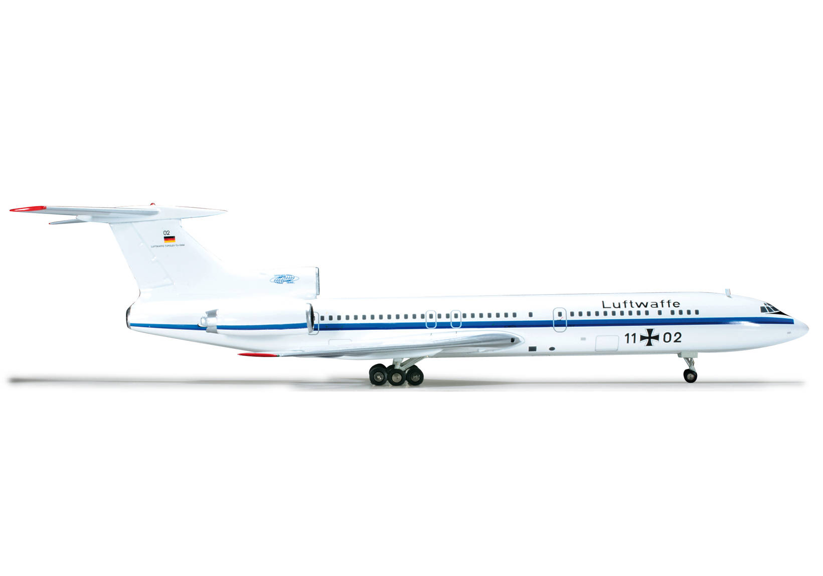 Herpa Luftwaffe Tupolev TU-154M "Open Skies" 555456