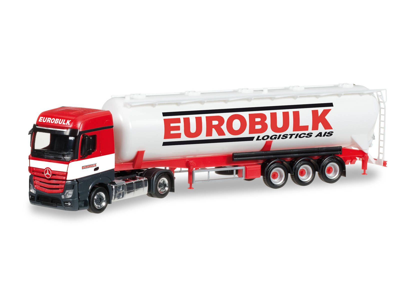Herpa Mercedes-Benz Actros Streamspace 2.5 silo semitrailer "Eurobulk ...