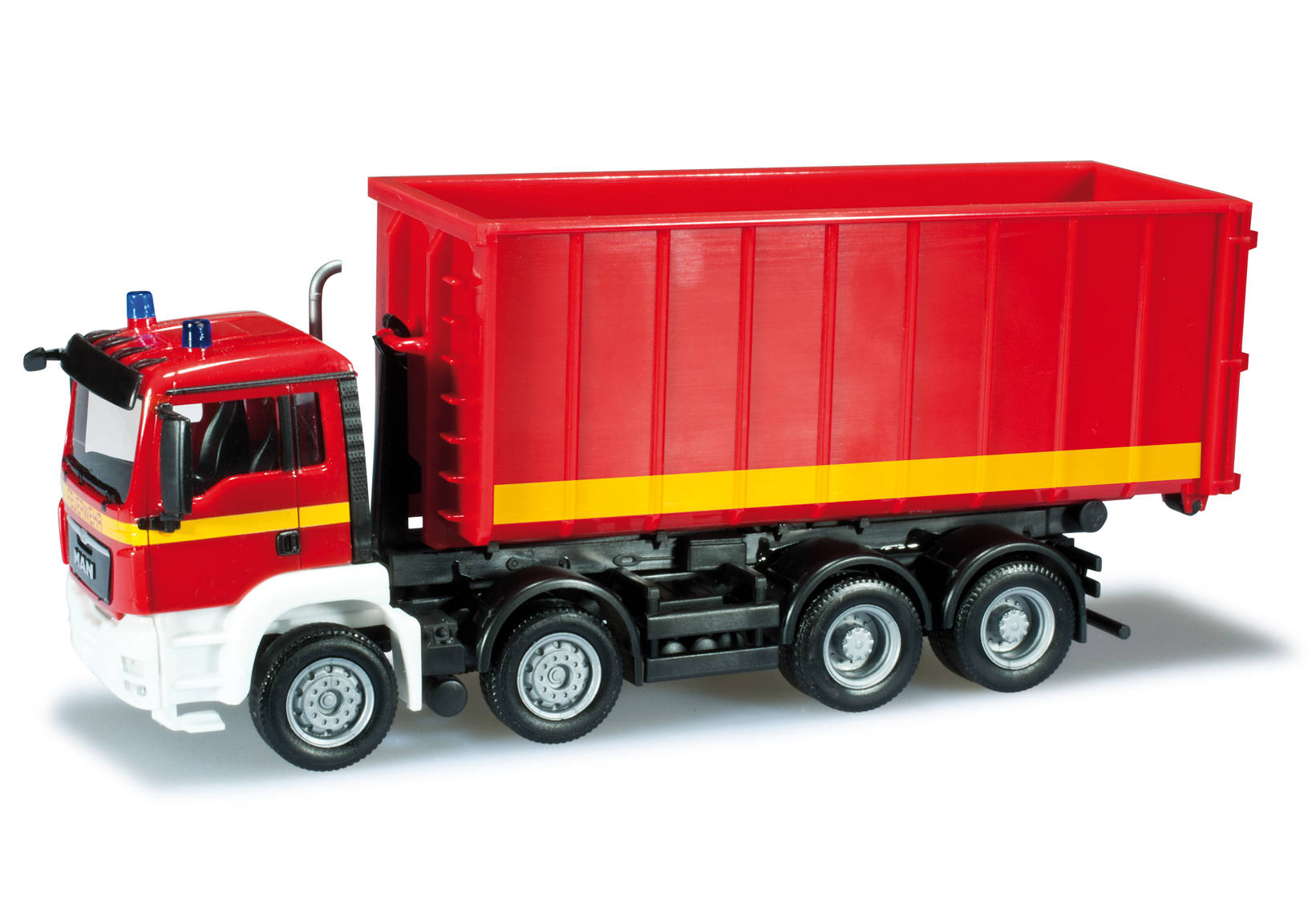 Herpa MAN TGS M Euro 5 container trailer 4-axle "fire department" 090636