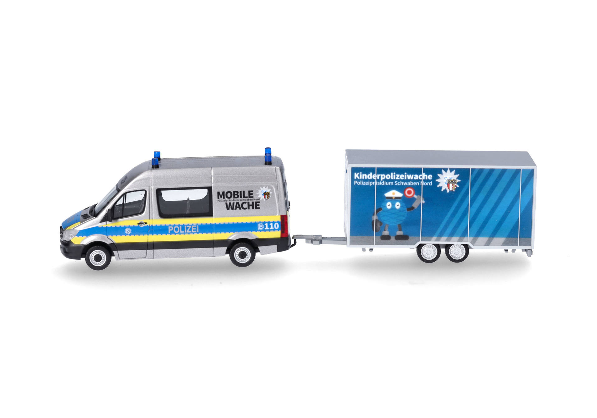 Mercedes-Benz Sprinter '13 half bus with trailer "Police Bavaria ...