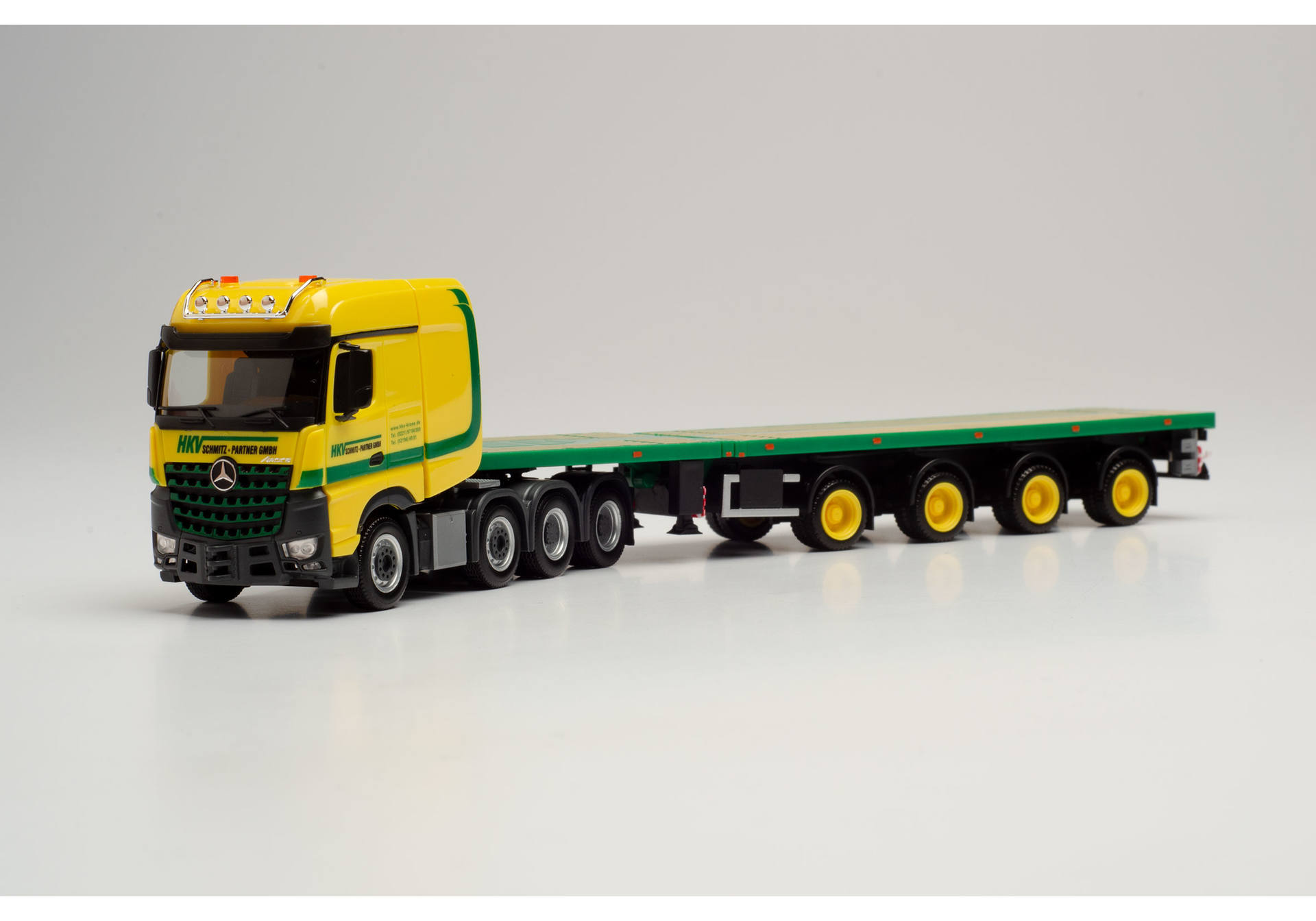 Herpa Mercedes-Benz Arocs tele semitrailer „HKV Krane“ 312905