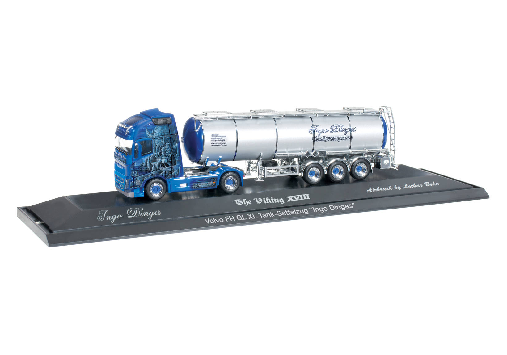 Herpa Volvo FH GL XL Tank-Sattelzug "Ingo Dinges" 121606