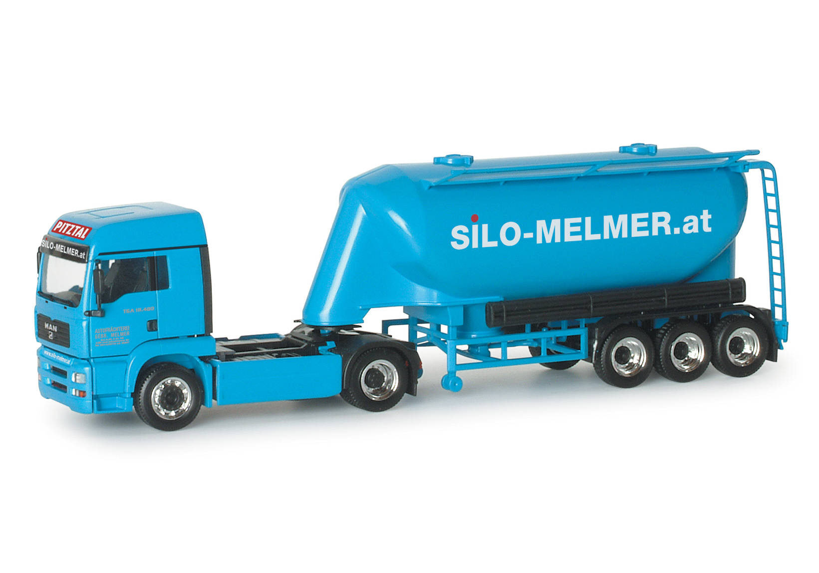 Herpa MAN TGA LX Eutersilo-Sattelzug "Melmer" 153089