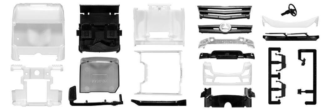 Herpa Mercedes-Benz Actros Gigaspace driver's cabin with side skirting ...