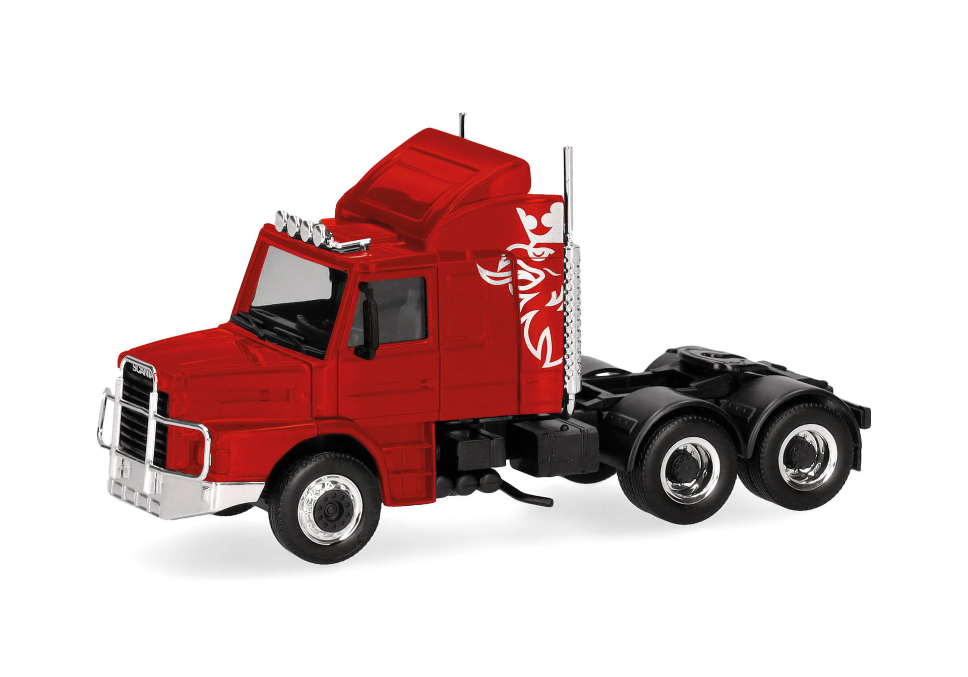 Scania Hauber 142 rigid tractor 3axles, red | 319416-002
