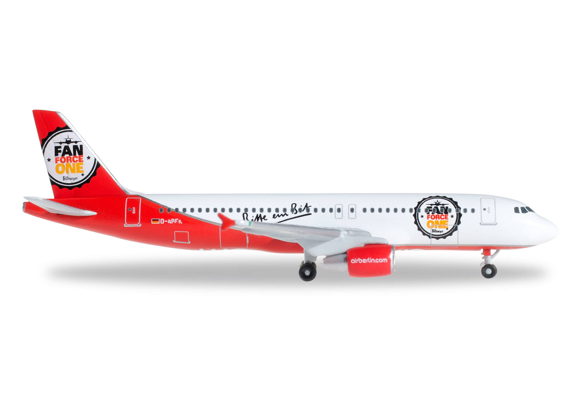 Herpa airberlin Airbus A320 "Fan Force One" 526920