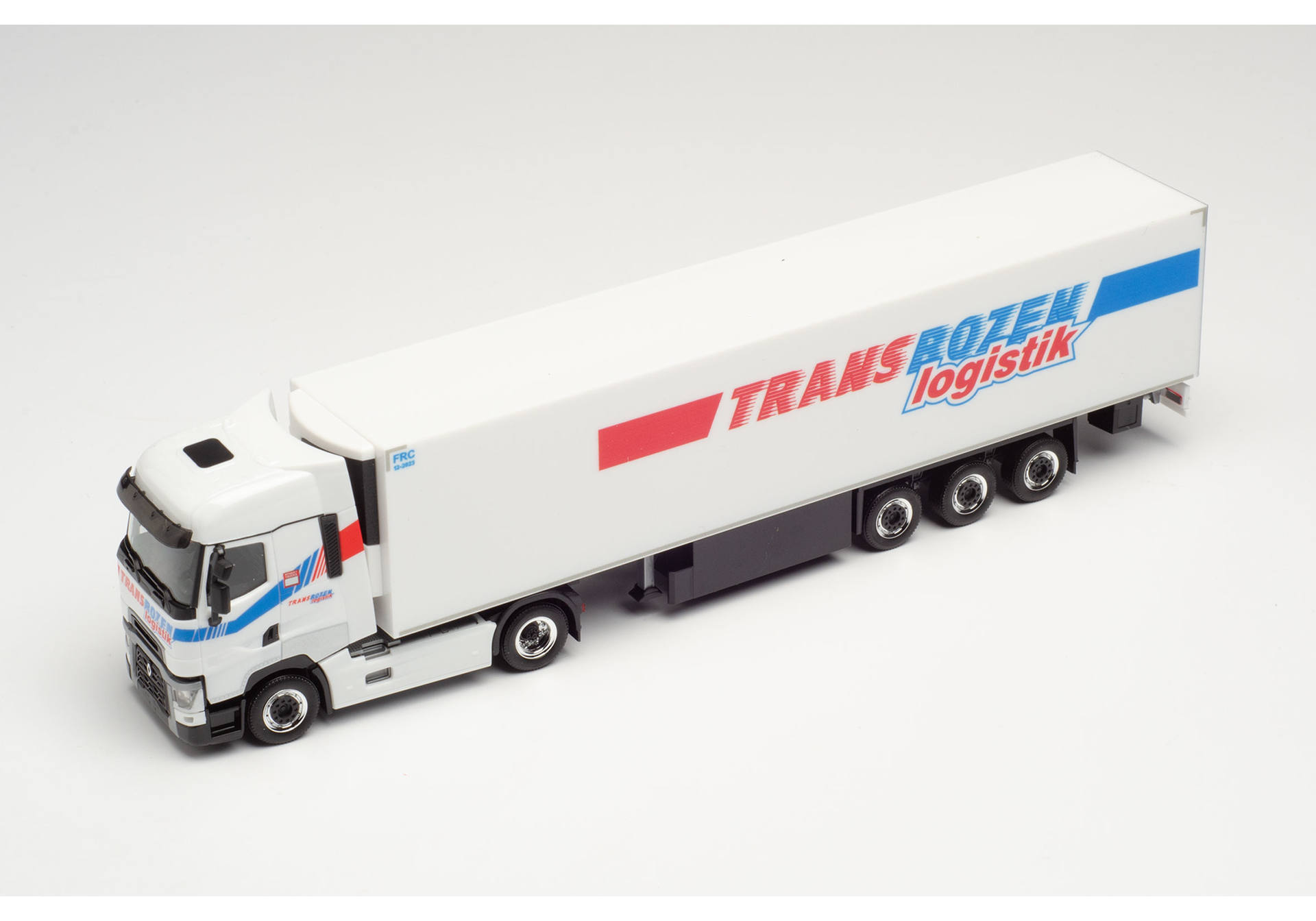 Herpa Renault T refrigerated box semitrailer „Transbozen“ 312929