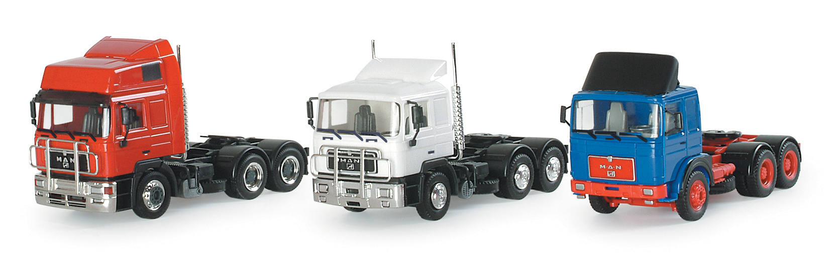 Herpa Zugmaschinen-Set MAN F8 3a / MAN F90 3a / MAN F2000 3a 153447