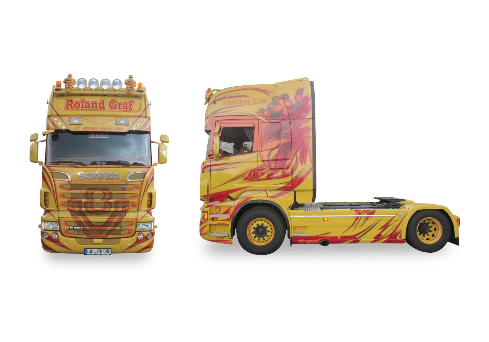 Herpa Scania R Topline rigid tractor "Roland Graf" 80465615