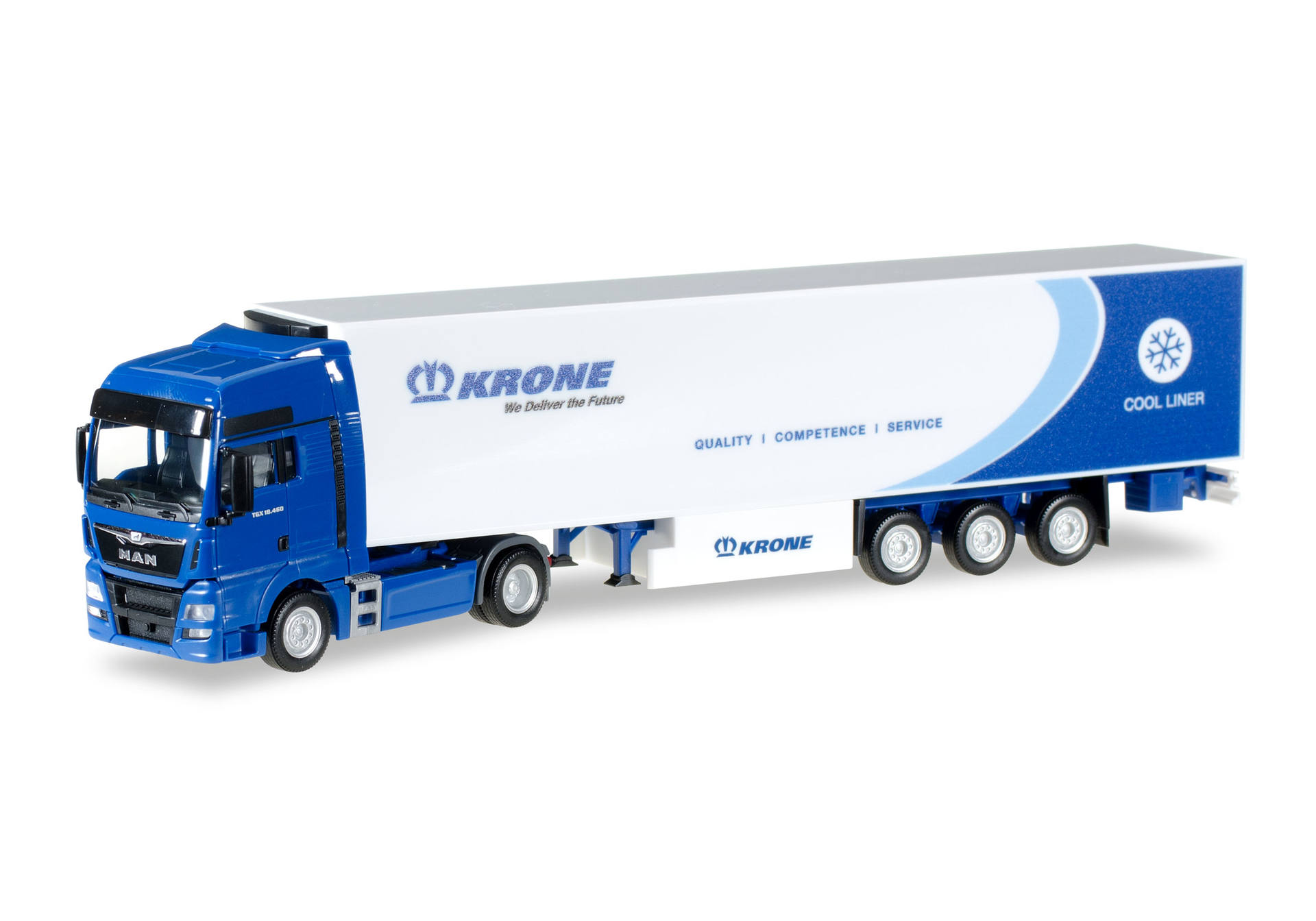 Herpa MAN TGX XXL refrigerated box semitrailer "Krone" 925662
