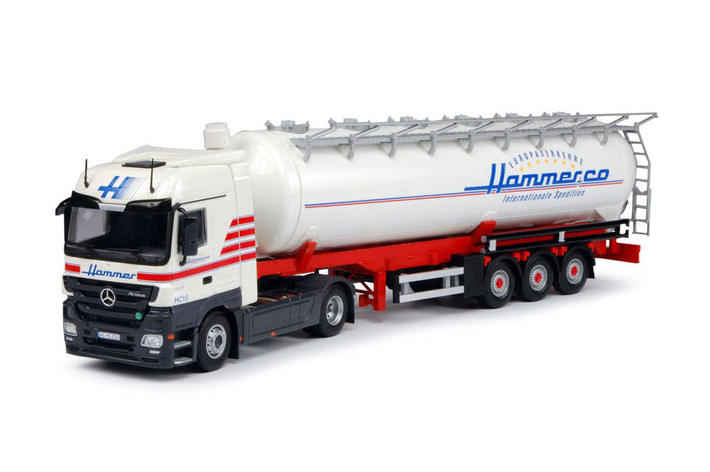 Herpa Mercedes-Benz Actros LH silo semitrailer "Hammer" 80463754