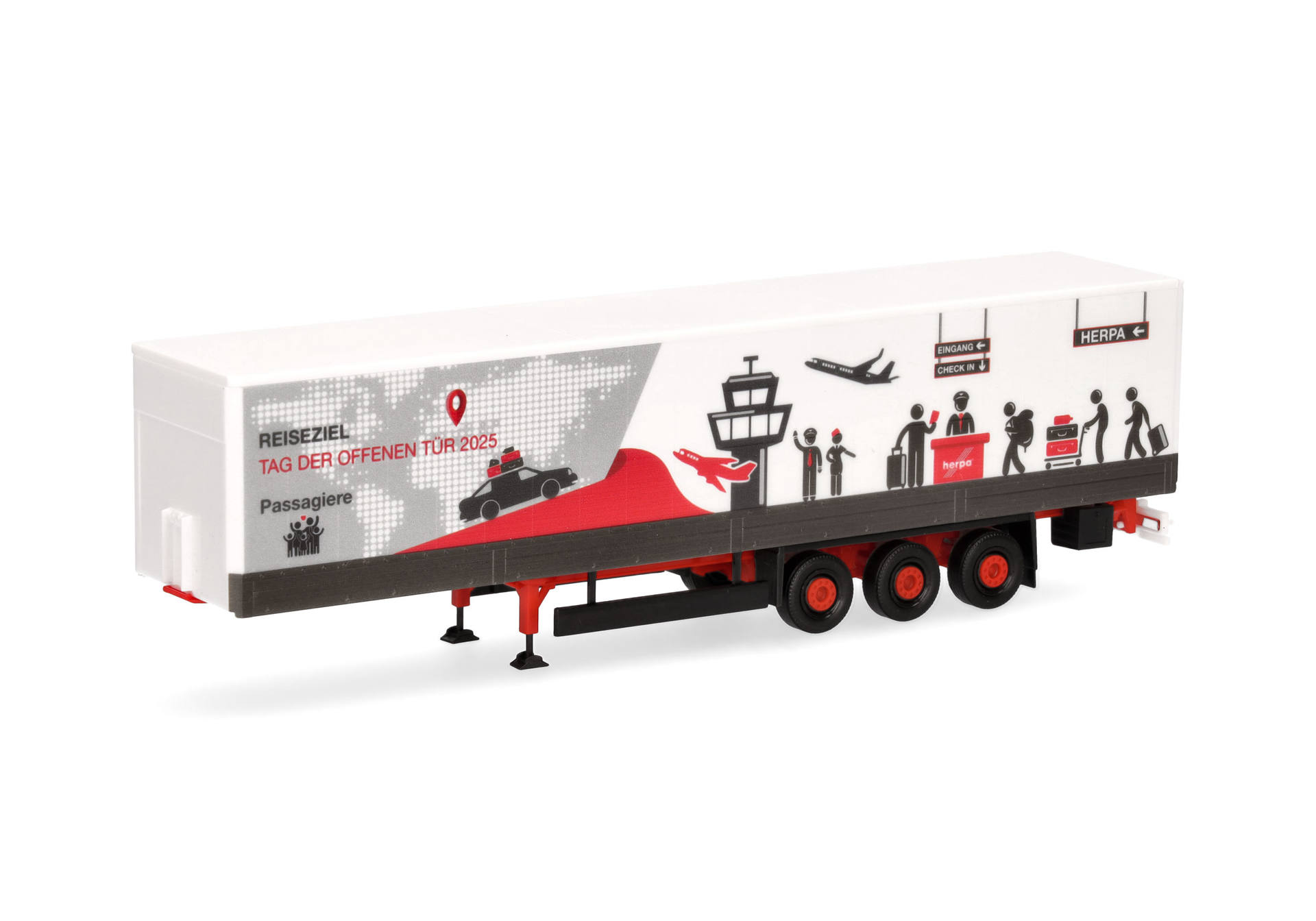 Curtain canvas trailer with side walls "Open Day 2025" | 911429