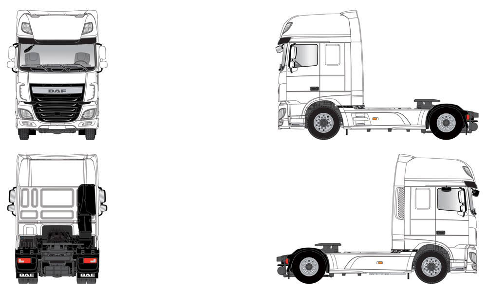 Herpa DAF SSC 4x2 rigid tractor 80464557