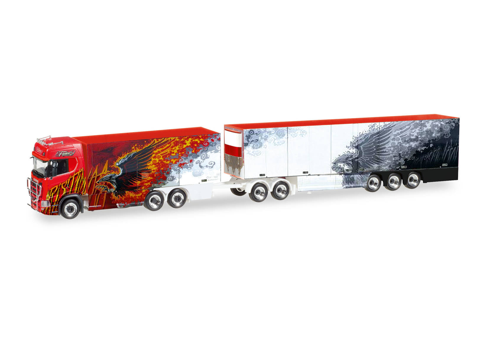 Herpa Scania CS 20 HD Eurocombi "Ristimaa Fire Bird" (FIN) 308489