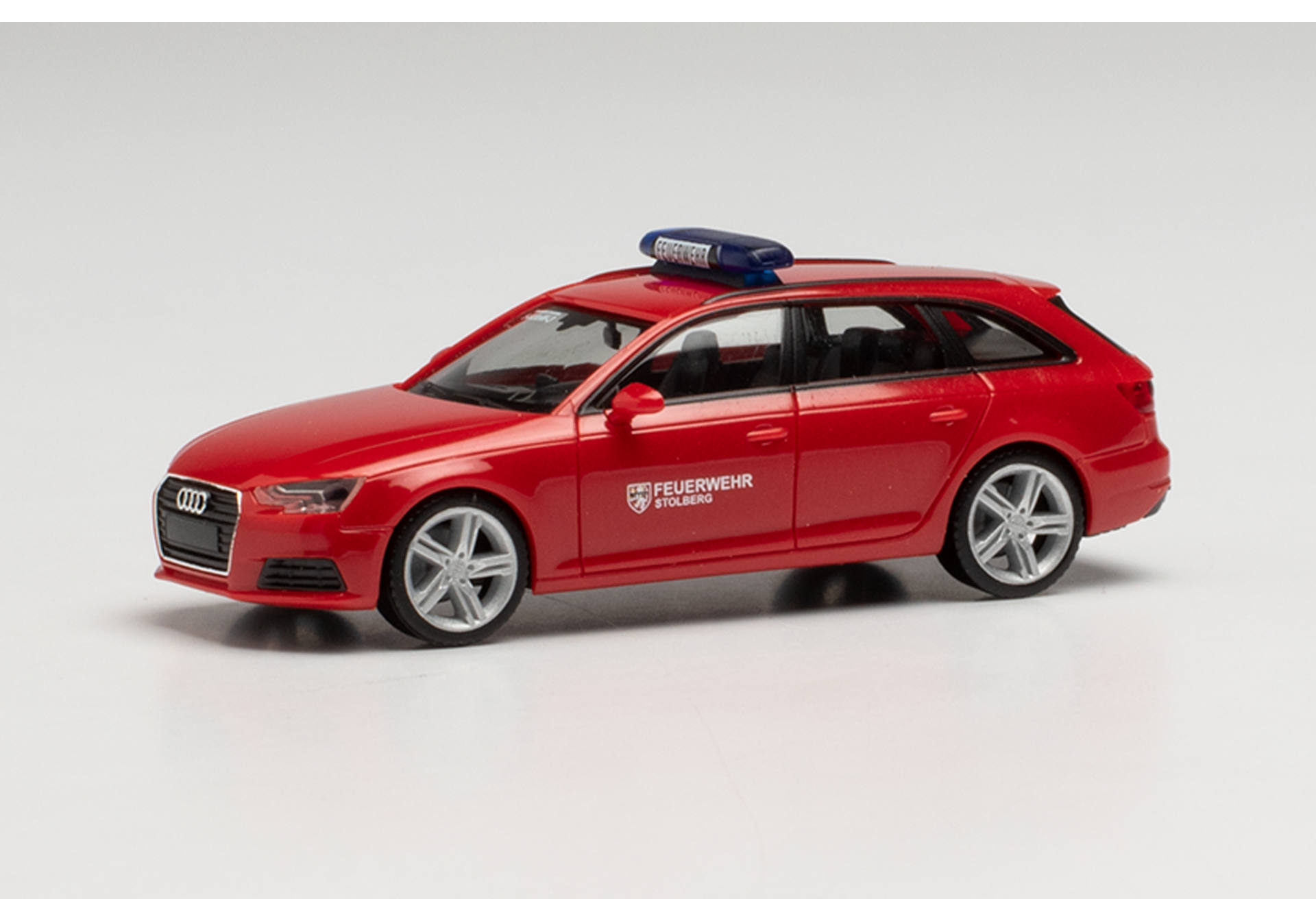 Herpa Audi A4 Avant command vehicle "Stolberg fire department" 096386