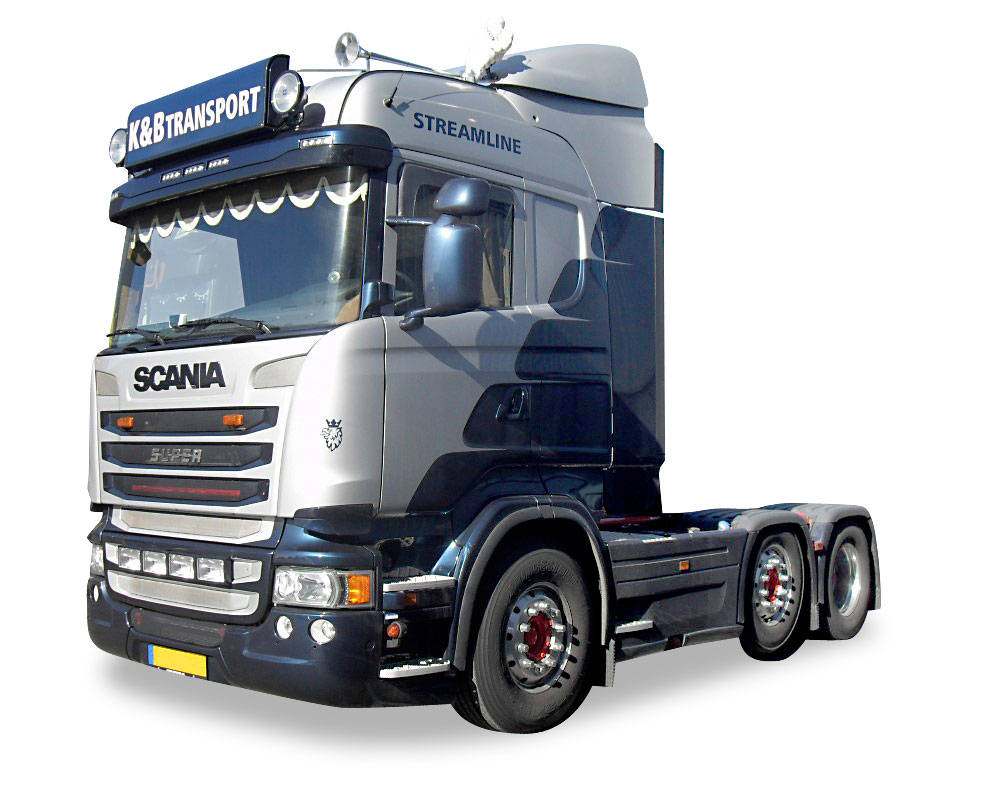 Herpa Scania R Streamline HL with D-tec flexitrailer and 40ft ...
