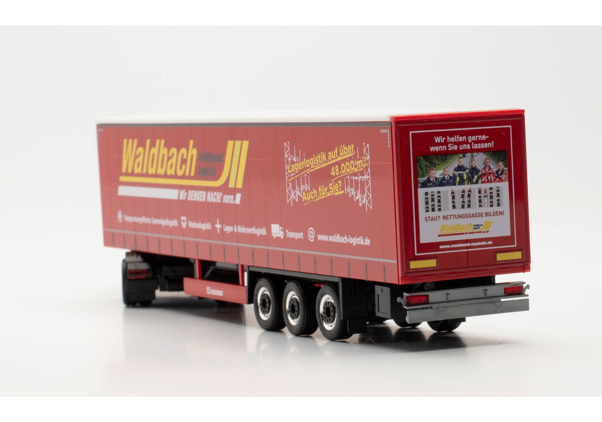 Herpa Iveco S-Way LNG Gardinenplanen-Sattelzug „Waldbach Logistik“ 314411