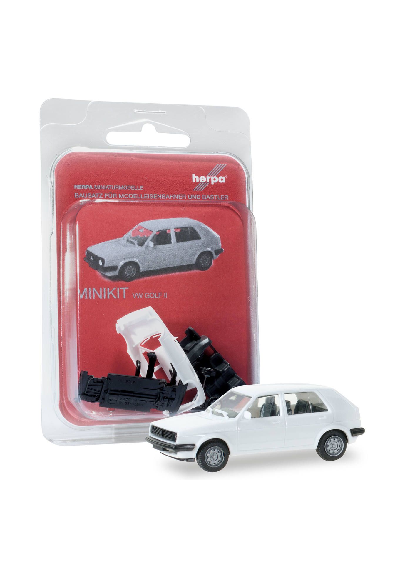 Herpa Herpa MiniKit: VW Golf II 4 doors, white 012195-006