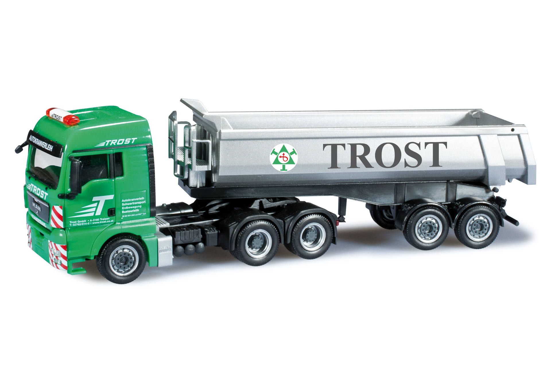Herpa MAN TGX XLX dumper semitrailer "Trost" (A) 302951