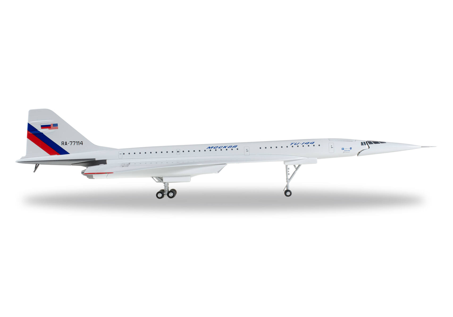 Herpa NASA Supersonic Flying Laboratory Tupolev TU-144LL 557481