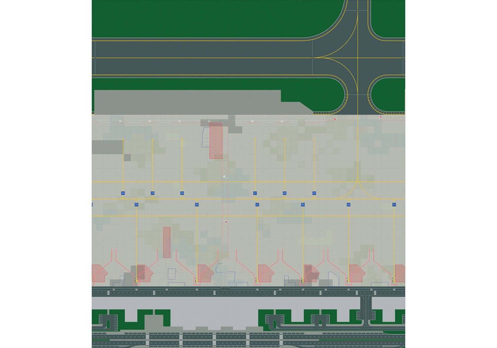 Herpa Airport foils, total size 90 x 100 cm 520430