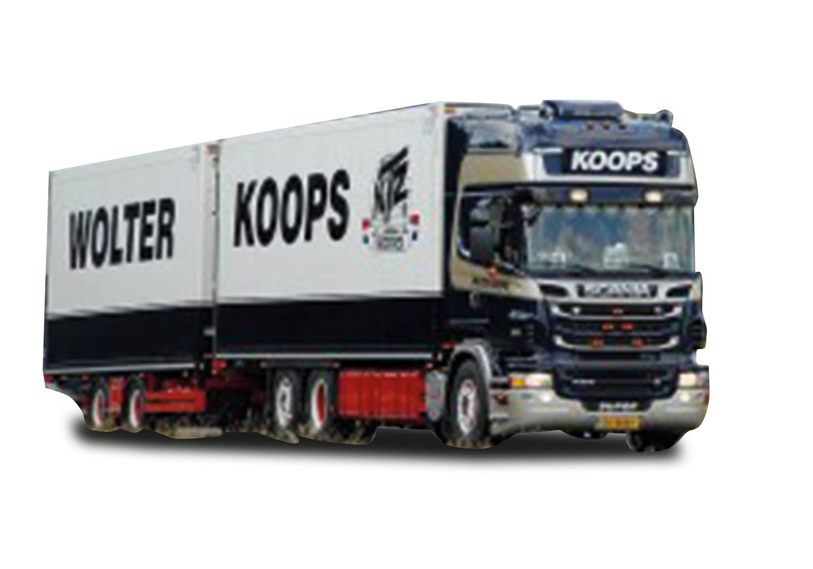 Herpa Scania tandem refrigerated trailer "Wolter Koops" 80464442