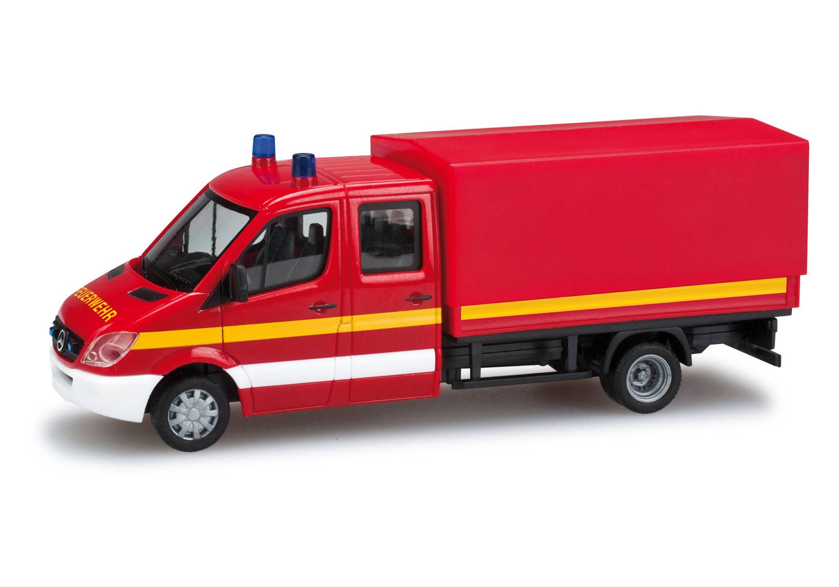 Herpa Mercedes-Benz Sprinter double cabin with platform and canvas ...