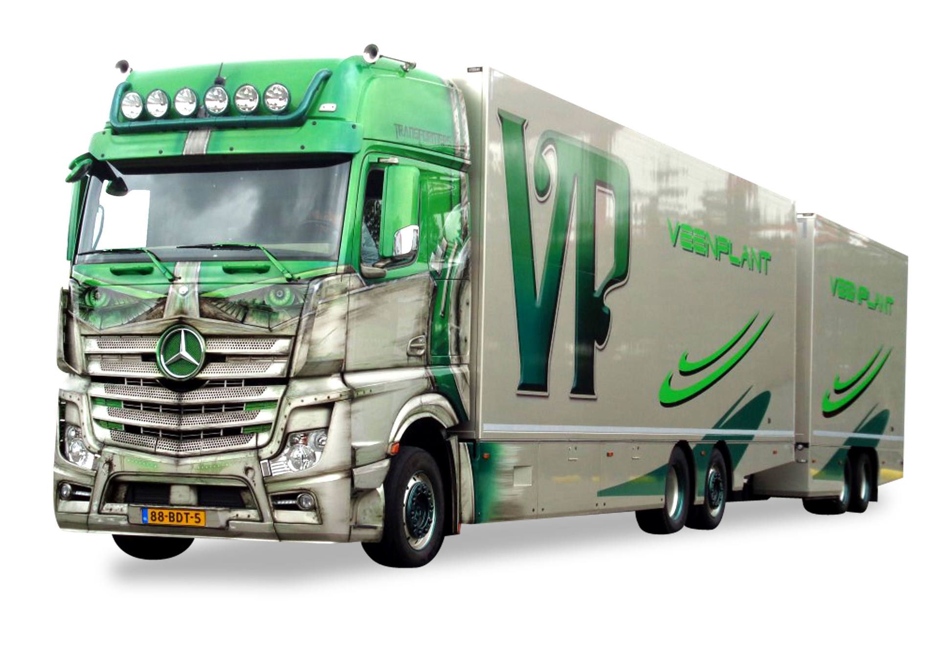 Herpa Mercedes-Benz Actros box Trailer "Veenplant" 80470162
