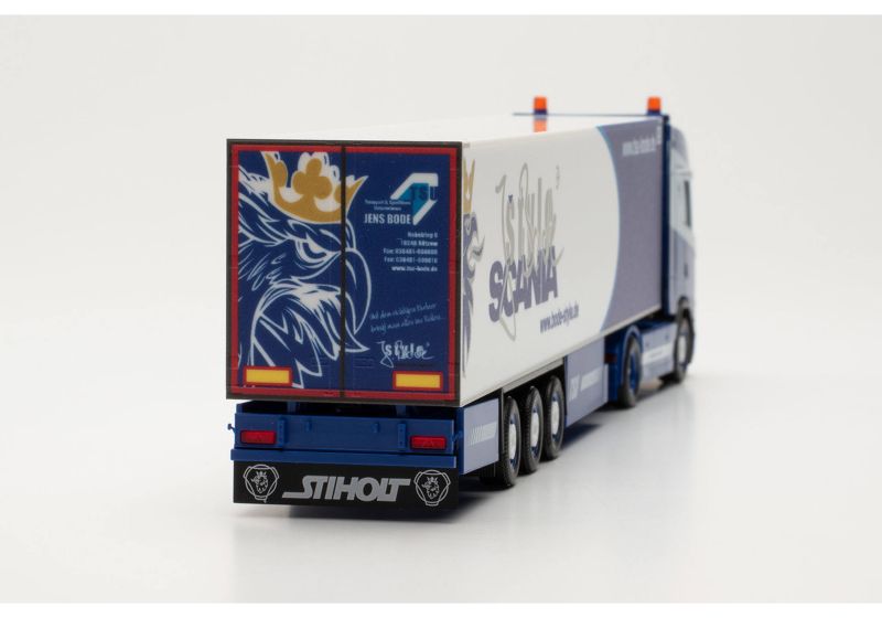 Herpa Scania CS 20 high roof refrigerated box semitrailer “TSU Bode” 314466