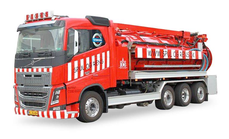 Herpa Volvo FH canal flushing vehicle "Spul Og Rens" 80469237
